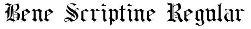 Bene Scriptine Regular: Free Font Download | MaisFontes