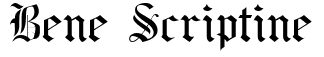 Bene Scriptine: Free Font Download | MaisFontes