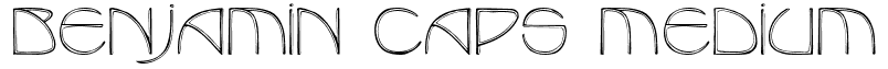 BENJAMIN CAPS MEDIUM: Free Font Download | MaisFontes