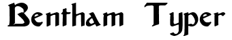 Bentham Typer: Free Font Download | MaisFontes