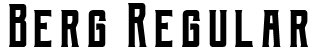 Berg Regular Font: Free Download | MaisFontes