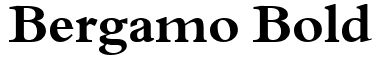 Bergamo Bold Font: Free Download | MaisFontes