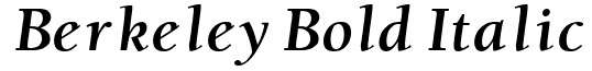 Berkeley Bold Italic Font: Free Download | MaisFontes