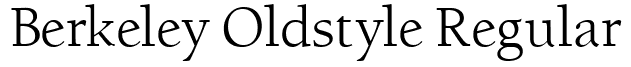 Berkeley Oldstyle Regular Font: Free Download | MaisFontes