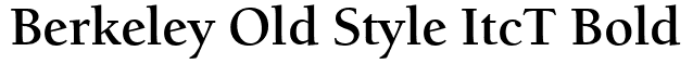 Berkeley Old Style ItcT Bold: Free Font Download | MaisFontes