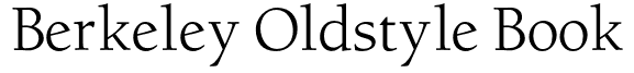 Berkeley Oldstyle Book Font: Free Download | MaisFontes