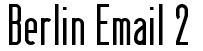 Berlin Email 2 Font: Free Download | MaisFontes