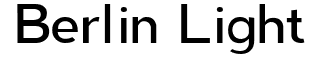 Berlin Light Font: Free Download | MaisFontes