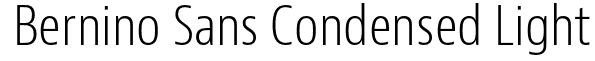 Bernino Sans Condensed Light: Free Font Download | MaisFontes