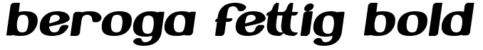 Beroga Fettig Bold Font: Free Download | MaisFontes
