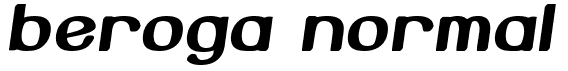Beroga Normal: Baixar Fonte Grátis | MaisFontes