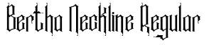Bertha Neckline Regular: Free Font Download | MaisFontes