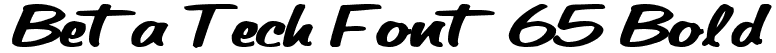Beta Tech Font 65 Bold: Baixar Fonte Grátis | MaisFontes