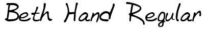 Beth Hand Regular: Free Font Download | MaisFontes