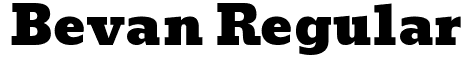Bevan Regular: Free Font Download | MaisFontes