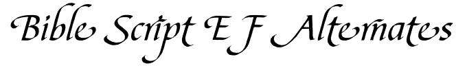 Bible Script Std: Download Free Font | MaisFontes