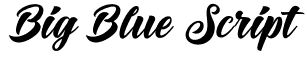 Big Blue Script Font: Free Download | MaisFontes