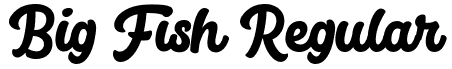 Big Fish Regular Font: Free Download | MaisFontes