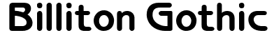 Billiton Gothic Font: Free Download | MaisFontes