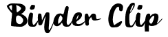 Binder Clip: Free Font Download | MaisFontes
