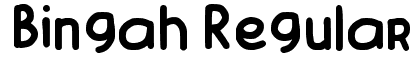 Bingah Regular Font: Free Download | MaisFontes