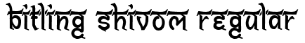 Bitling shivom Regular Font: Free Download | MaisFontes