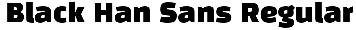 Black Han Sans Regular: Free Font Download | MaisFontes