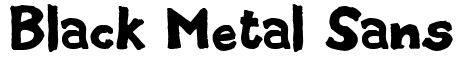 Black Metal Sans: Descargar Fuente Gratis | MaisFontes