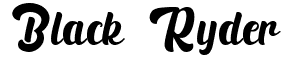 Black Ryder: Free Font Download | MaisFontes