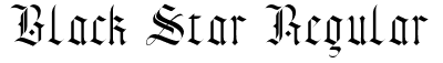 Black Star Regular Font: Free Download | MaisFontes