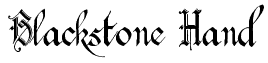 Blackstone Hand: Free Font Download | MaisFontes
