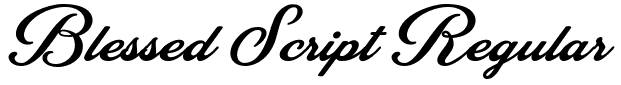 Blessed Script Regular: Free Font Download | MaisFontes