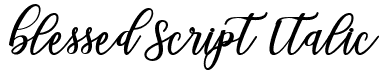 Blessed Script Italic: Free Font Download | MaisFontes