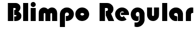 Blimpo Regular Font: Free Download | MaisFontes