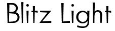Blitz Light Font: Free Download | MaisFontes