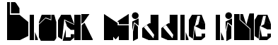 Block middle line Font: Free Download | MaisFontes