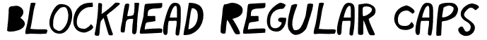 Blockhead Regular Caps: Free Font Download | MaisFontes
