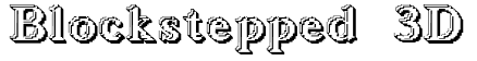 Blockstepped 3D: Free Font Download | MaisFontes
