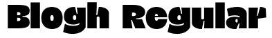 Blogh Regular: Free Font Download | MaisFontes