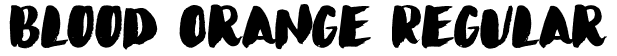 Blood Orange Regular: Free Font Download | MaisFontes
