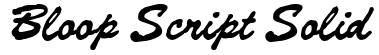 Bloop Script Solid: Free Font Download | MaisFontes