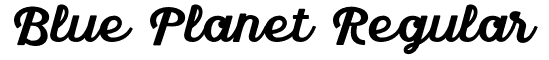 Blue Planet Regular Font: Free Download | MaisFontes