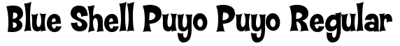 Blue Shell Puyo Puyo Regular: Free Font Download | MaisFontes