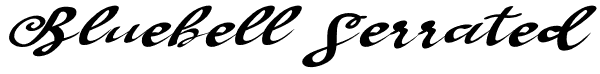 Bluebell Serrated: Free Font Download | MaisFontes