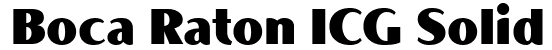 Boca Raton ICG Solid: Free Font Download | MaisFontes