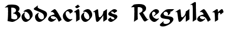 Bodacious Regular: Free Font Download | MaisFontes