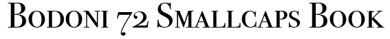 Bodoni 72 Smallcaps Book Font: Free Download | MaisFontes