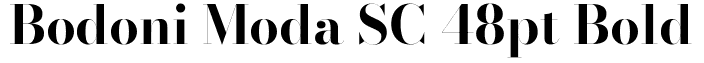 Bodoni Moda SC 48pt Bold Font: Free Download | MaisFontes