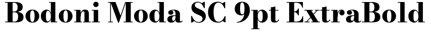 Bodoni Moda SC 9pt ExtraBold: Free Font Download | MaisFontes