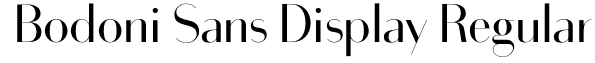 Bodoni Sans Display Regular: Free Font Download | MaisFontes